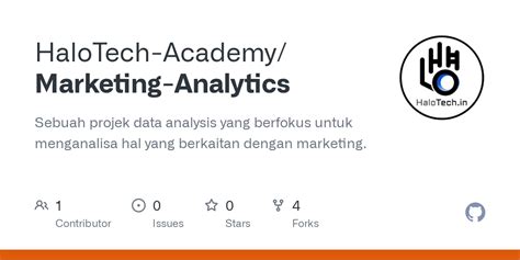 github halotech academy marketing analytics sebuah projek data