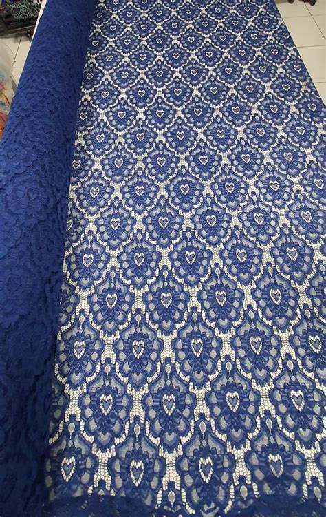 Renda Bordada Étnica Flores Azul Marinho Sótecidos Todo Site Em 10x Sem Juros