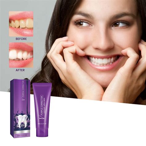 Rouycd Purple Toothpaste For Brighter And Fresh Breath 100g Natural