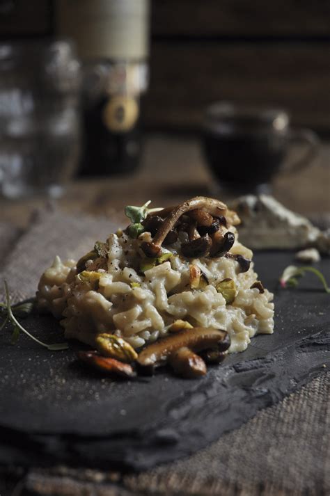 Wild Mushroom Risotto With Blue Cheese My Easy Cooking