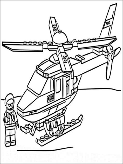 Lego Police Coloring Pages 1 Halaman Mewarnai Lucu