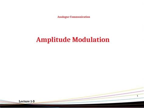 Module 2 Amplitude Modulation Compptx