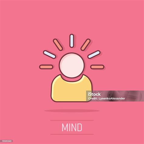 Mind People Icon In Comic Style Human Frustration Vector Cartoon