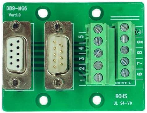 Avanexpress Db9 Breakout Connector Rs232 Serial 9 Pin Connector Db9 Terminal Male And Female