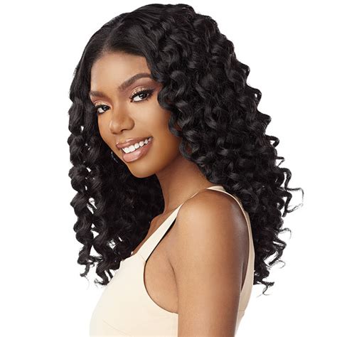 Sensationnel Curls Kinks Textured Glueless Hd Lace Front Wig Y Part