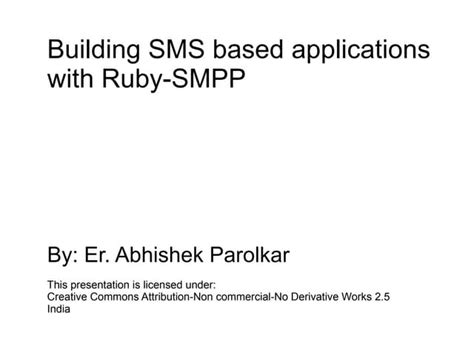 building sms applications with ruby smpp pdf smartphones consumer