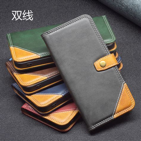 适用于oppo双线a52a72a92拼色a93a93sa74a54翻盖5g保护套4g仿皮商务磨砂手机壳纯色皮套oppo送挂绳虎窝淘