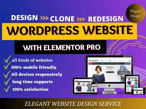 Redesign Or Duplicate Any Wordpress Site Using Elementor Pro Upwork