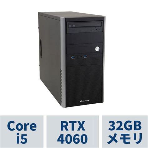 ミニタワーPC AeroStream RM5J-B230BN/NT2__ Corei5 /RTX4060 /32GBメモリ /1TB SSD /※0x12B適用済UEFI ...