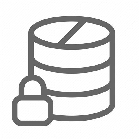 Data Database Lock Password Server Storage Icon Download On