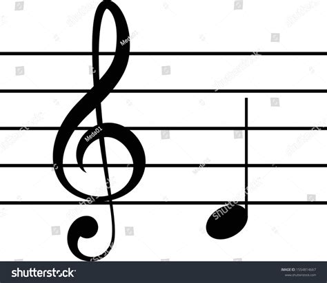 Vector Illustration Music G Clef Note Stock Vector Royalty Free 1554814667 Shutterstock