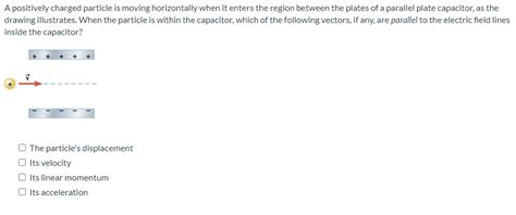 Solved A Positively Charged Particle Is Moving Horizontally Chegg