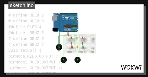 Buz Led Wokwi ESP32 STM32 Arduino Simulator