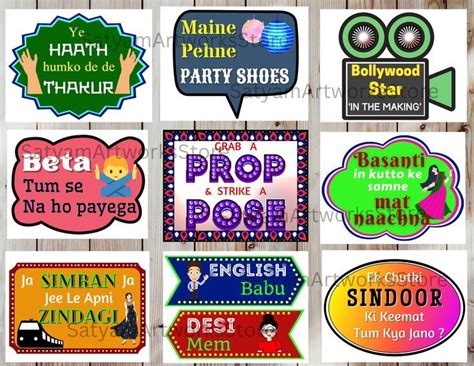31 Bollywood Party Props Bollywood Photo Booth Props Indian Party