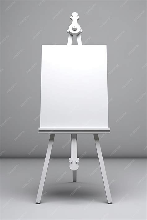 화이트 보드 환영 사인 좌석 배치도 목업 이젤 사인 목업 생성 Ai 프리미엄 사진