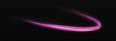 Efeito De Trilha De Brilho Onda Redonda Luminosa Com Efeito De Luz