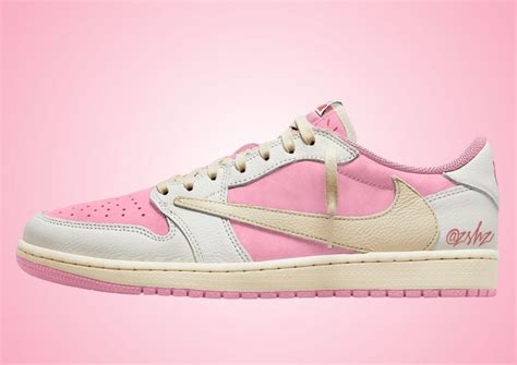 Travis Scott X Air Jordan 1 Low Og Shy Pink Pack 2026 Sneakerfiles