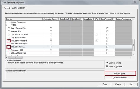 Creating A Trace Template In Sql Server Profiler