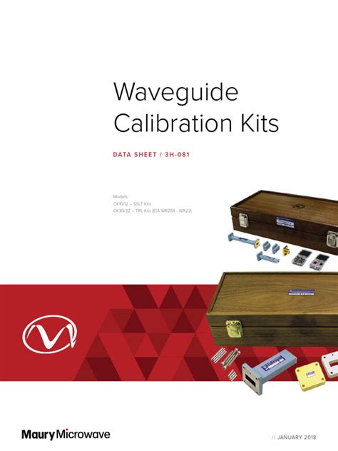 Waveguide Calibration Kit Pdf Metrology Computer Engineering