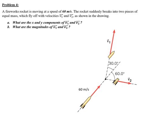 Solved A Fireworks Rocket Is Moving At A Speed Of M S Chegg