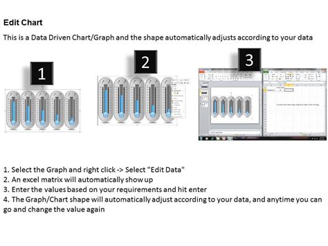 Thermometer Data Driven Column Chart Powerpoint Graph PowerPoint Slide Template