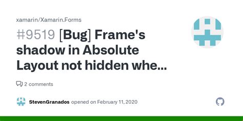 Bug Frames Shadow In Absolute Layout Not Hidden When Isvisible