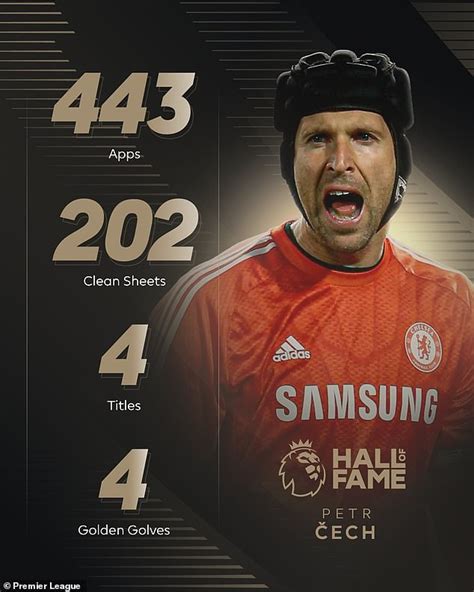 Petr Cech Joins Rio Ferdinand In Being Inducted Into The Premier League