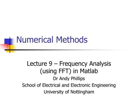 PPT Numerical Methods PowerPoint Presentation Free Download ID