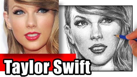 How To Draw Taylor Swift Step By Step With Pencil