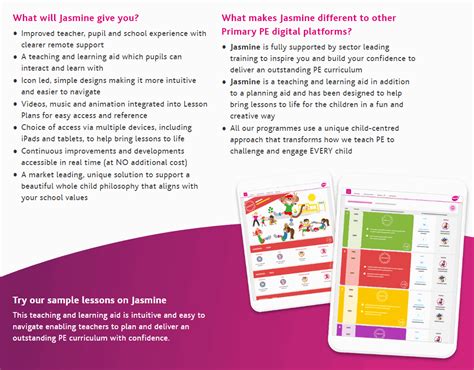 Jasmine Is A New Primary Pe Digital Platform To Support Teachers And
