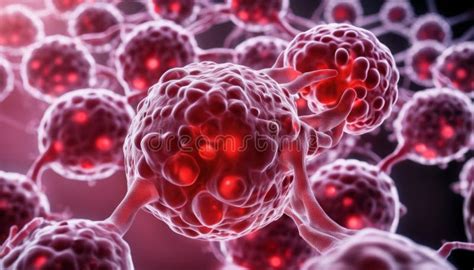 A Close Up Of A Red Cell Under A Microscope Stock Illustration Illustration Of Technology