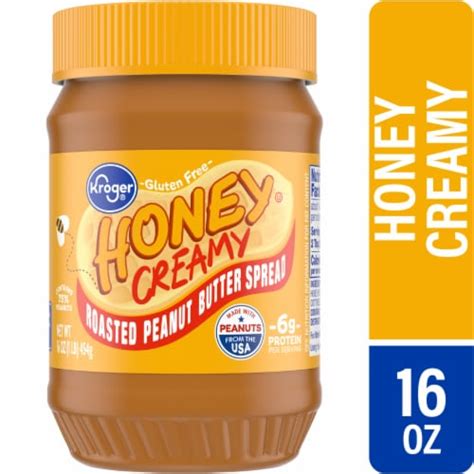 Kroger Creamy Honey Roasted Peanut Spread 16 Oz QFC