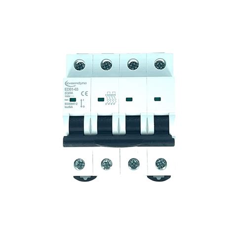 DC No Polarity Miniature Circuit Breaker V DC A C Curve Pole Solar PV Ampon