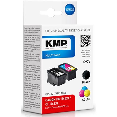 KMP C97V Canon PG 545XL CL 546XL 1562 4005 Blekkpatroner