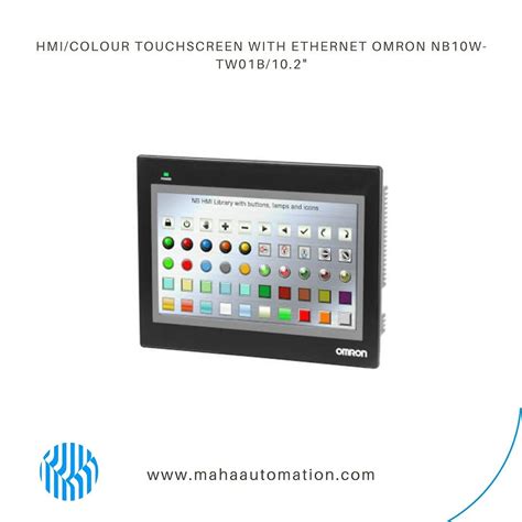 Hmi Colour Touchscreen With Ethernet Omron Nb10w Tw01b 10 2
