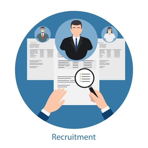 Contratación Y Concepto De Recursos Humanos Vector Premium