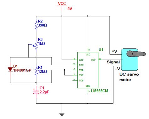 Servo Controller Schematic Schema Digital