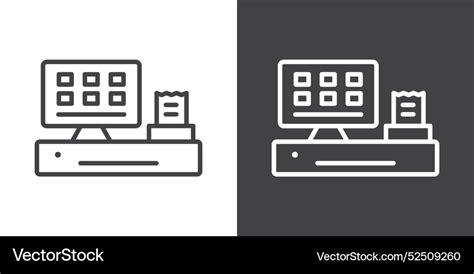 Pos System Icon Royalty Free Vector Image Vectorstock