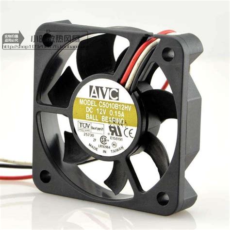 Avc 5010 12v 0 15a C5010b12hv 5 ซม ซม 3 สาย Cpu แชสซีพัดลมระบายความ