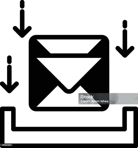 Ilustración De Letras Con Flechas Hacia Abajo Vector Glyph Icon Design