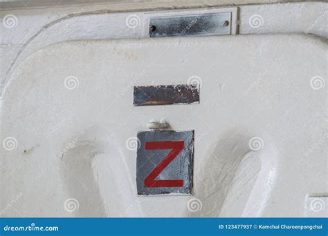 Material Condition Of Readiness `zebra Z` Mark On Navy Ship`s Water