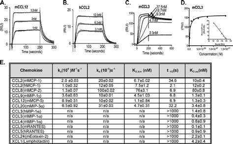 R17 Binds Cc And C Chemokines With High Affinity A And B Spr