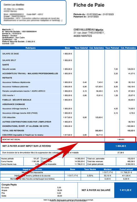 Calcul De La Paie Exemple Formule Calcul Fiche De Paie Puqrd