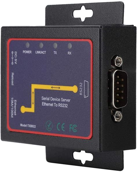 Lazmin 1 Port Ethernet Rj45 Zu Rs232 Konverter Rj45 Zu Rs232 Single Serial Server Plug In Rs