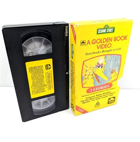 Golden Book Sesame Street Stories Vhs Video Cassette Classic Movie