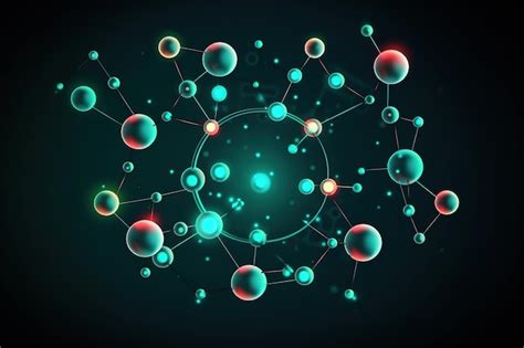 Premium Ai Image Abstract Circular Molecular Structure Background Ai
