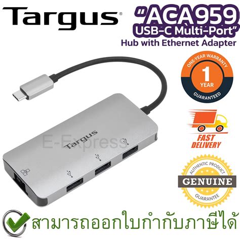 Targus Aca959 Usb C Multi Port Hub With Ethernet Adapter ยูเอสบีฮับ ของ