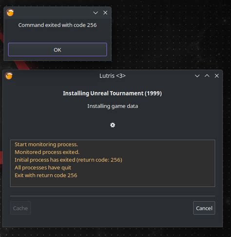 Installing Unreal Tournament GOTY With Lutris Fails Gaming Sound And Video EndeavourOS