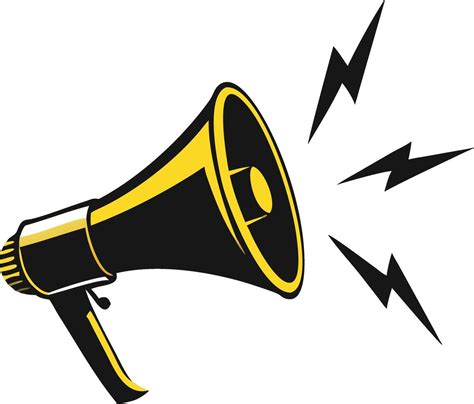 Megaphone With Sound Waves Isolated 59907283 Vector Art At Vecteezy