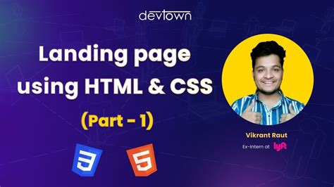 Project Landing Page Using HTML CSS Part YouTube